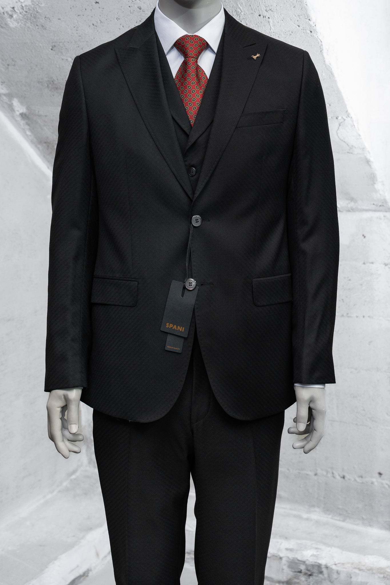 Spani Marzotto Wool 3 Piece Suit